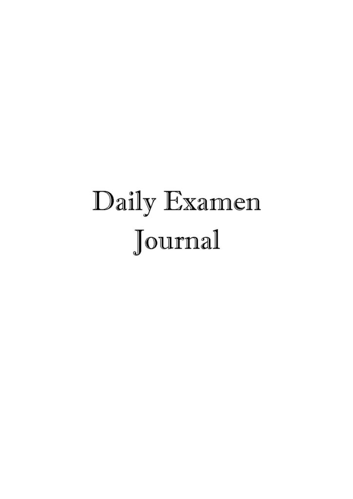 Examen Prayer Journal – Coming Soon - Suscipe Press